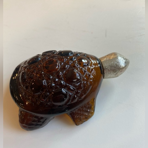 Avon | Other | Vintage Avon Turtle Perfume Cologne Glass Bottle Almost ...
